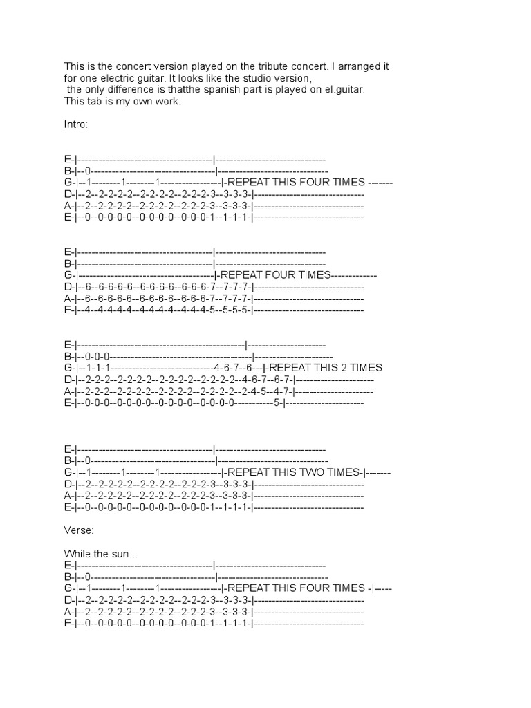Innuendo (Queen) Tab | PDF | Musical Compositions | Rock Music