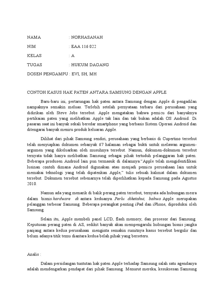 CONTOH KASUS HAKi | PDF