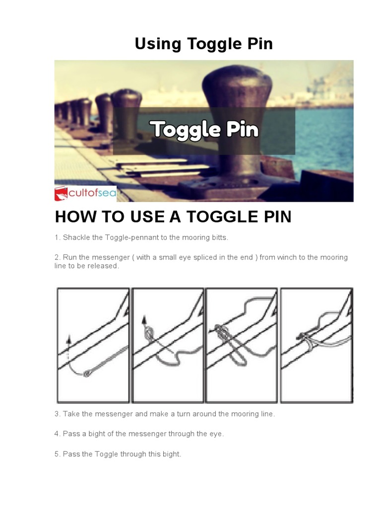 Using Toggle Pin | PDF