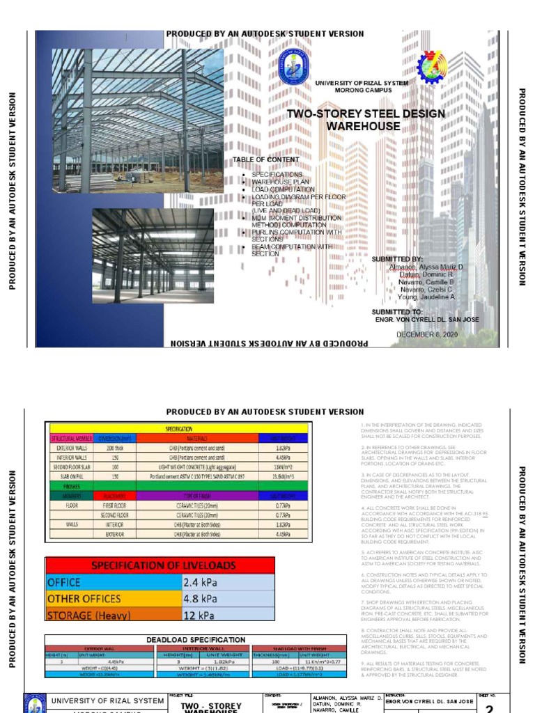 Steel Design Project Publish | Download Free PDF | Structural Steel ...