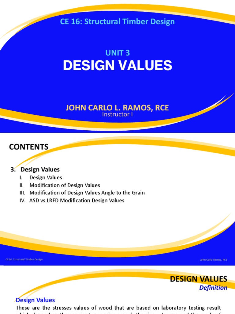 CE16 Structural Timber Design Unit 3 | PDF | Lumber | Bending