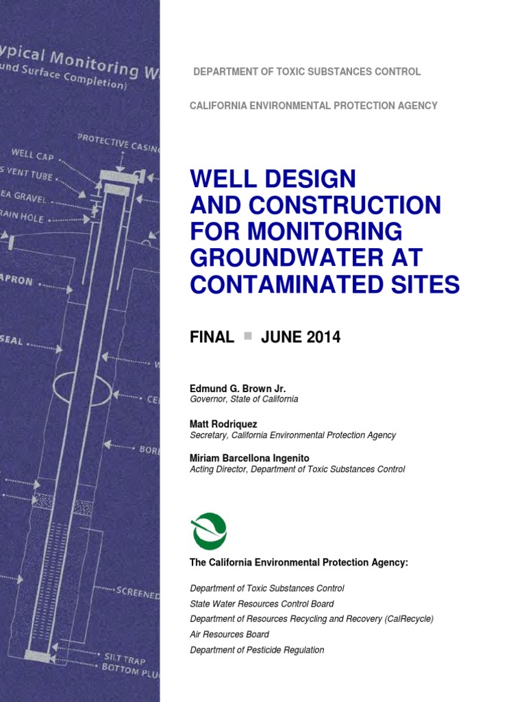 Well Design Constr For Monitoring GWContam Sites1 | PDF | Aquifer ...