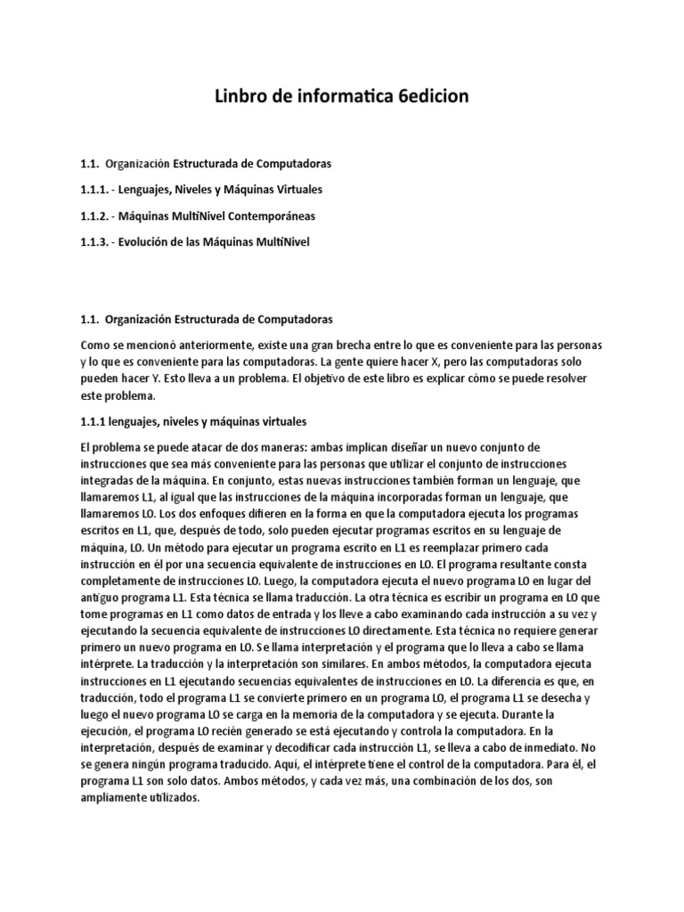 Libro de Informática - 6ta Edición | PDF | Programa de computadora ...