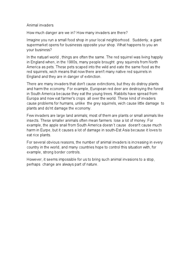 Animal Invaders | PDF