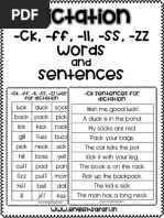 CVC Fluency Sentences Read and Color Short U Words Worksheet ...