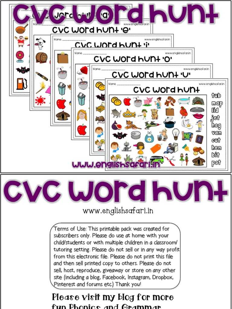 I Spy CVC Words | PDF | Business