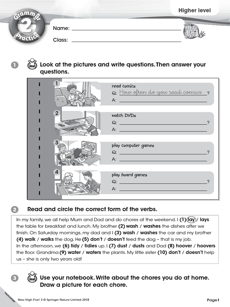 Grammar Practice Higher Level-2 | PDF | Linguistic Typology ...