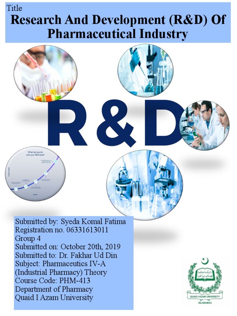 R & D in Pharmaceutical Industry | PDF | Research And Development ...