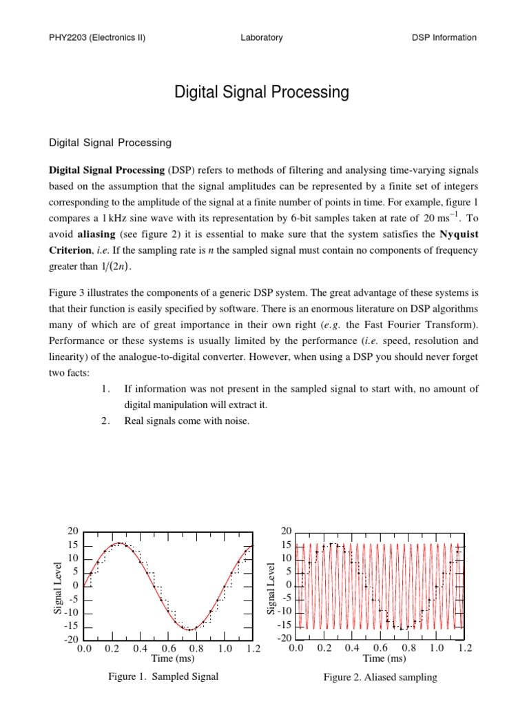 Digital Signal Processing | PDF