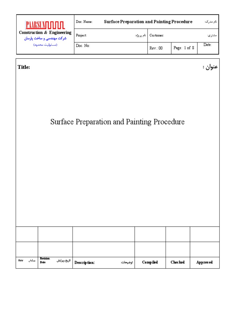 Surface Preparation & Painting Procedures PDF | PDF | Corrosion | Materials