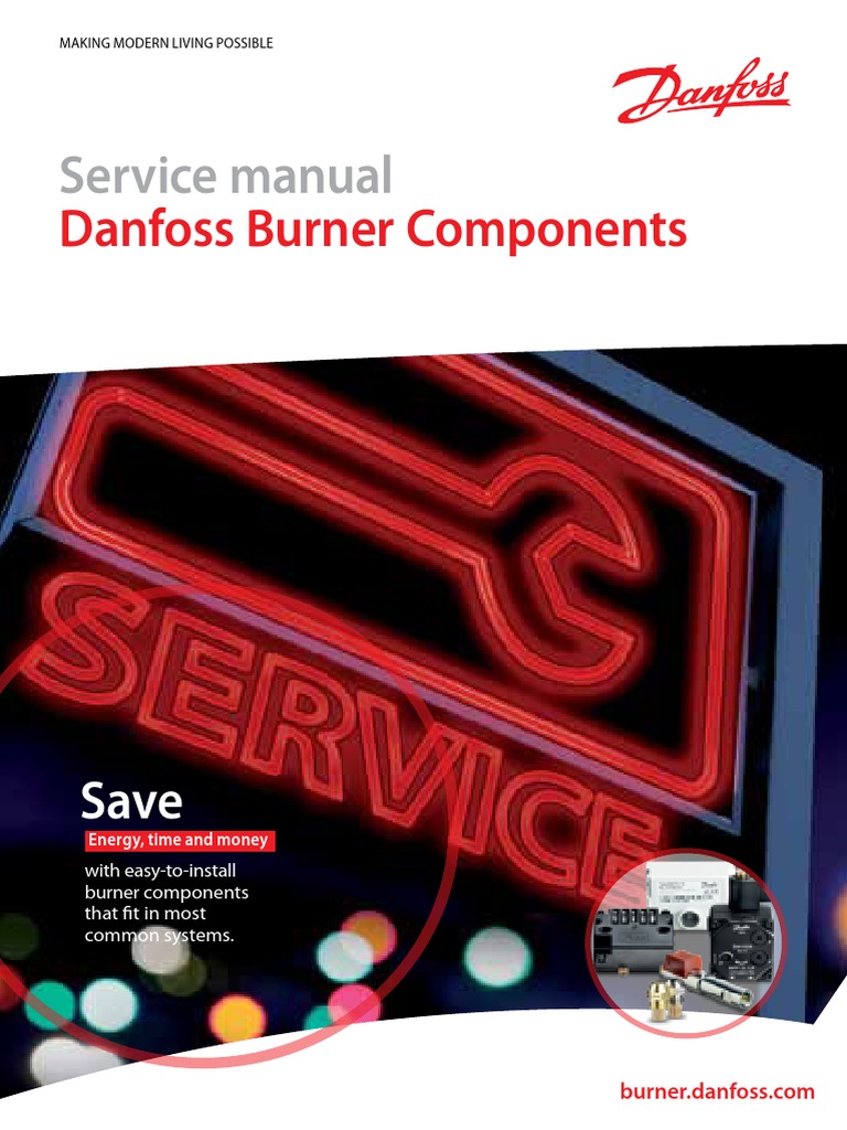 Service Manual Danfoss Burner Components | PDF | Pump | Pipe (Fluid ...