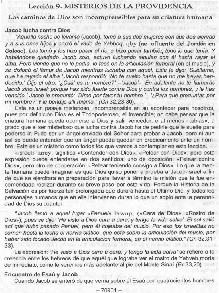 Jacob Lucha con Dios y Su Legado | PDF | Jacob | Biblia hebrea