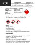 Cloroformo Hoja de Seguridad | PDF | Cloroformo | Naturaleza