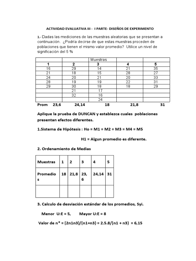 Aplicación de la Prueba de Duncan | PDF | Enseñanza de matemática