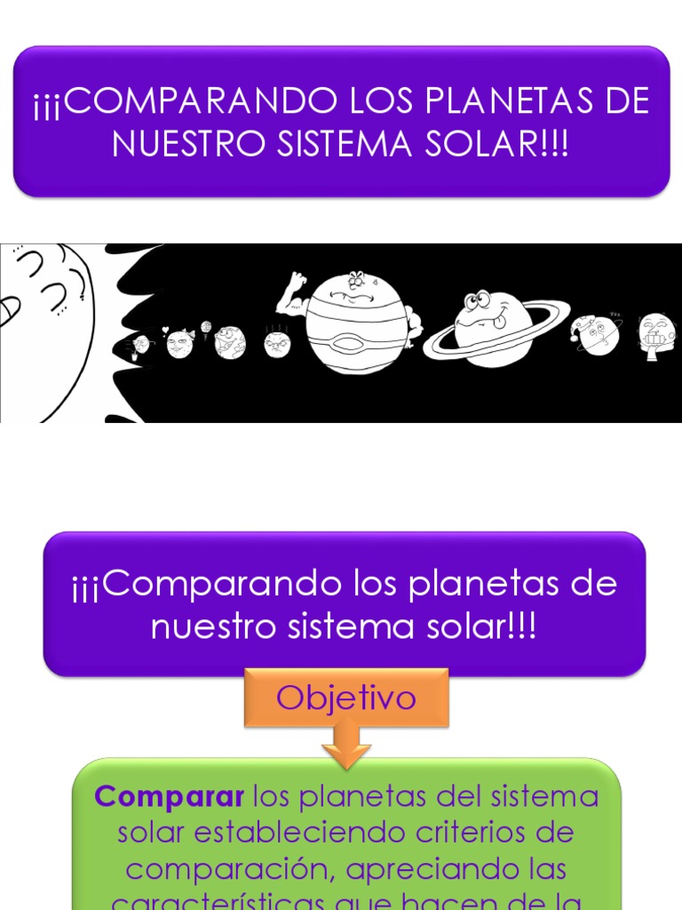 Comparando Los Planetas de Nuestro Sistema Solar | PDF | Satélite ...