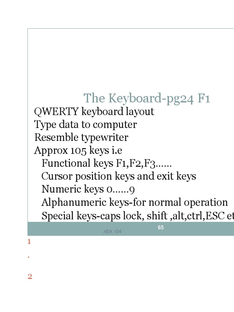 The Keyboard | PDF