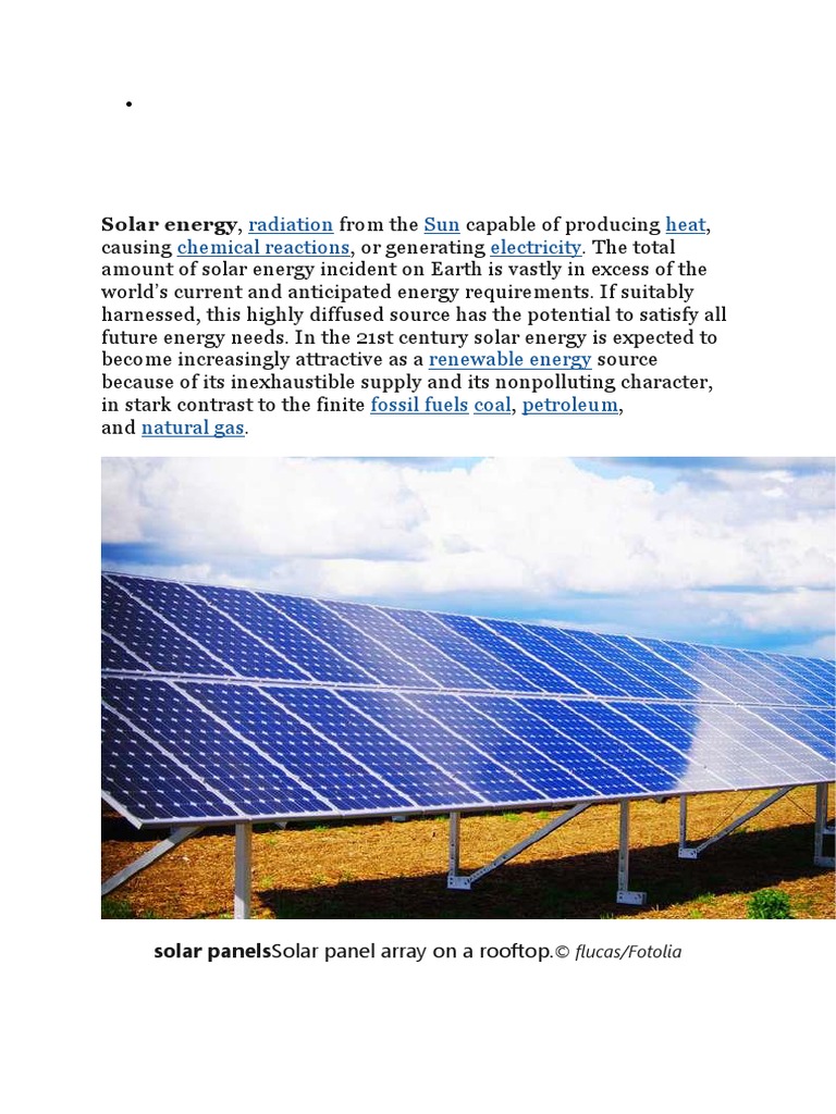 Solar Energy PDF | PDF | Solar Energy | Solar Cell