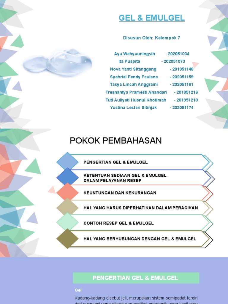 Sediaan Gel & Emulgel | PDF