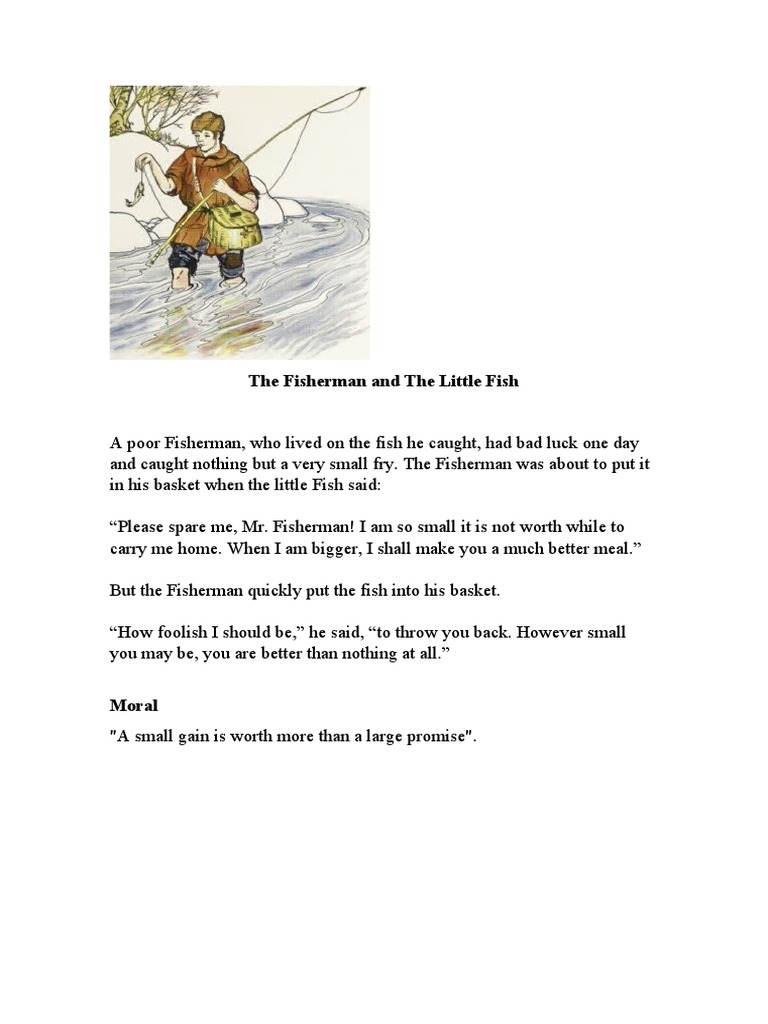 The Fisherman and The Little Fish | PDF