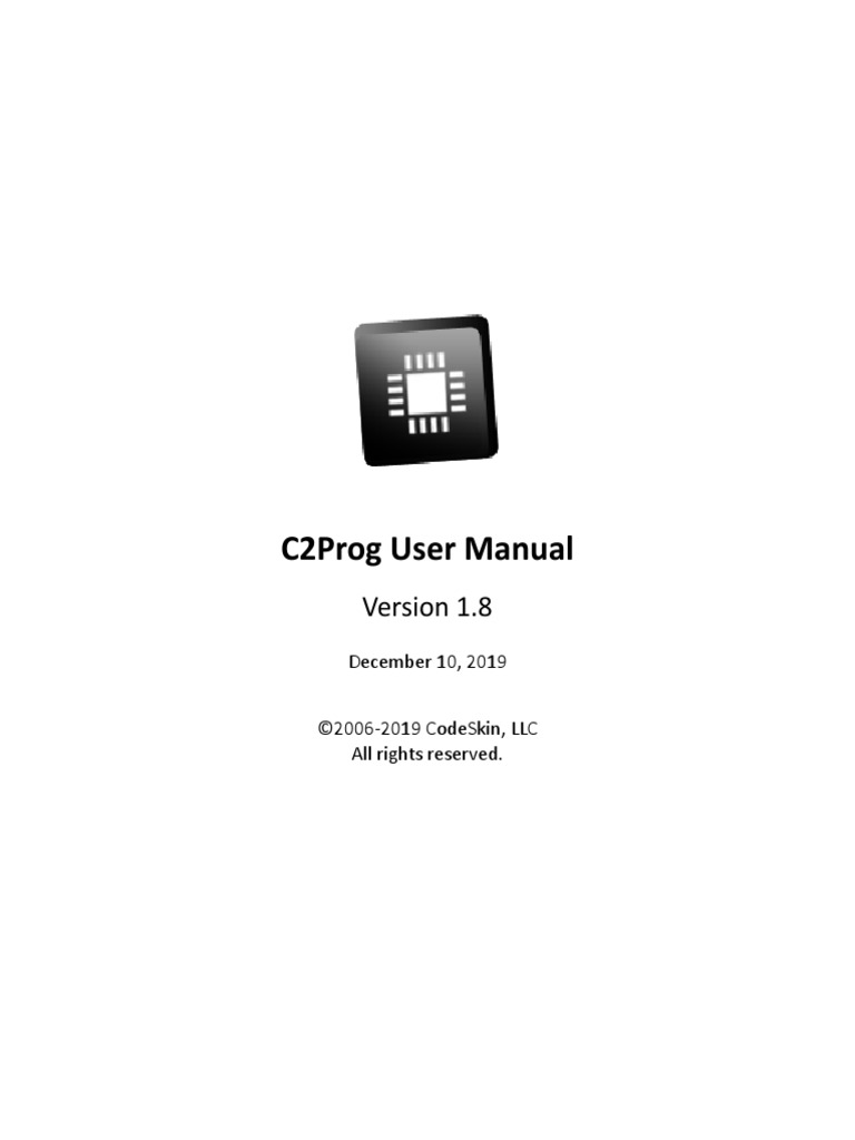 C2Prog Manual | PDF | Command Line Interface | Booting