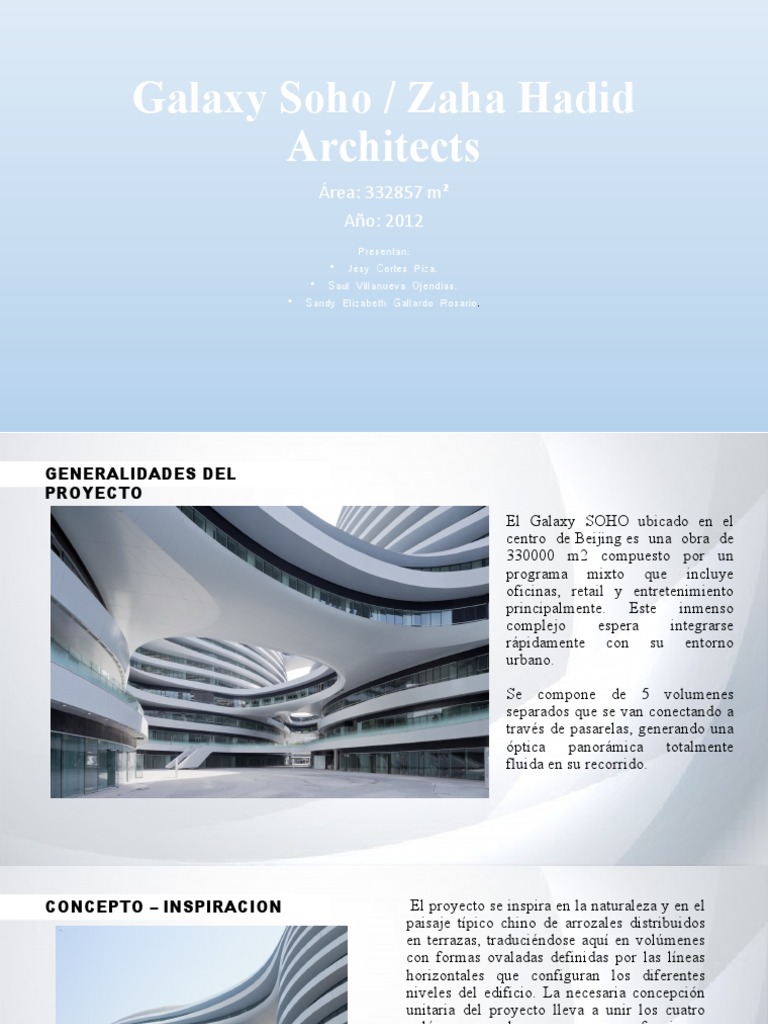 Galaxy Soho / Zaha Hadid Architects: Área: 332857 M Año: 2012 | PDF ...