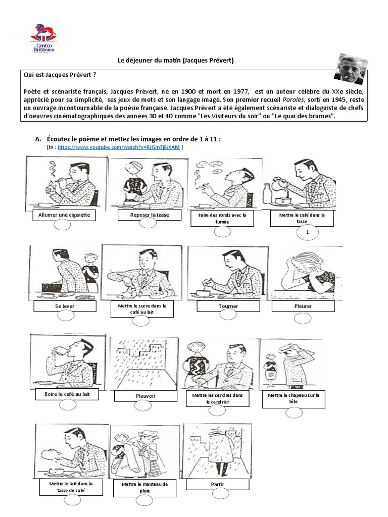 Analyse du poème "Déjeuner du matin" | PDF | Poésie | Boissons