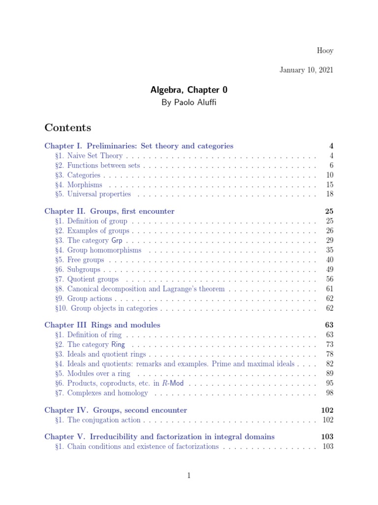 Solutions Manual To Algebra, Chapter 0 | PDF | Ring (Mathematics ...
