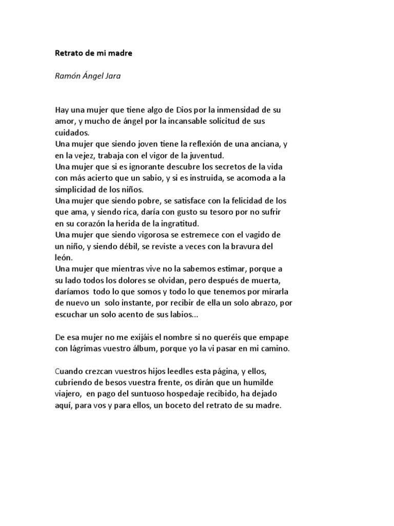 Retrato, Ramón Ángel Jara | PDF