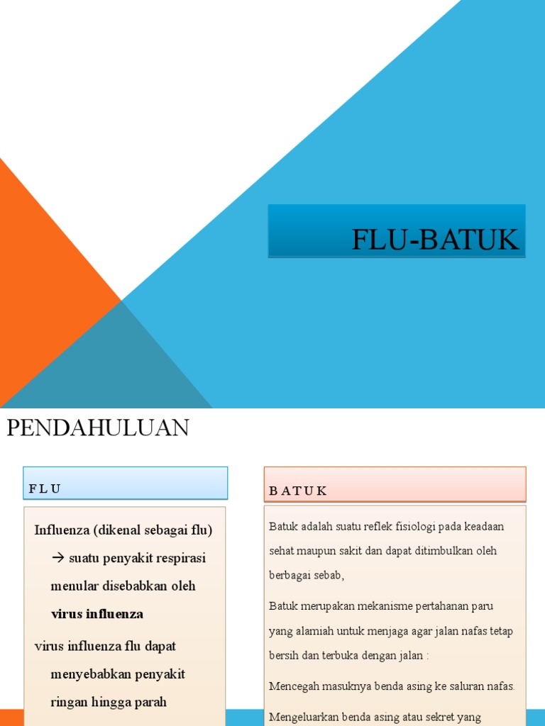 Flu Batuk | PDF