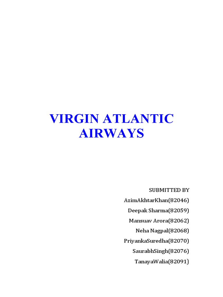 Virgin Airlines | PDF | Airlines | Leadership