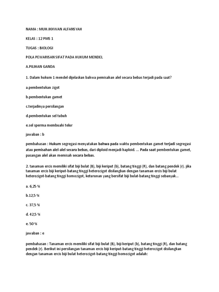 Muh Ikhwan Alfansyah Tugas Biologi | PDF