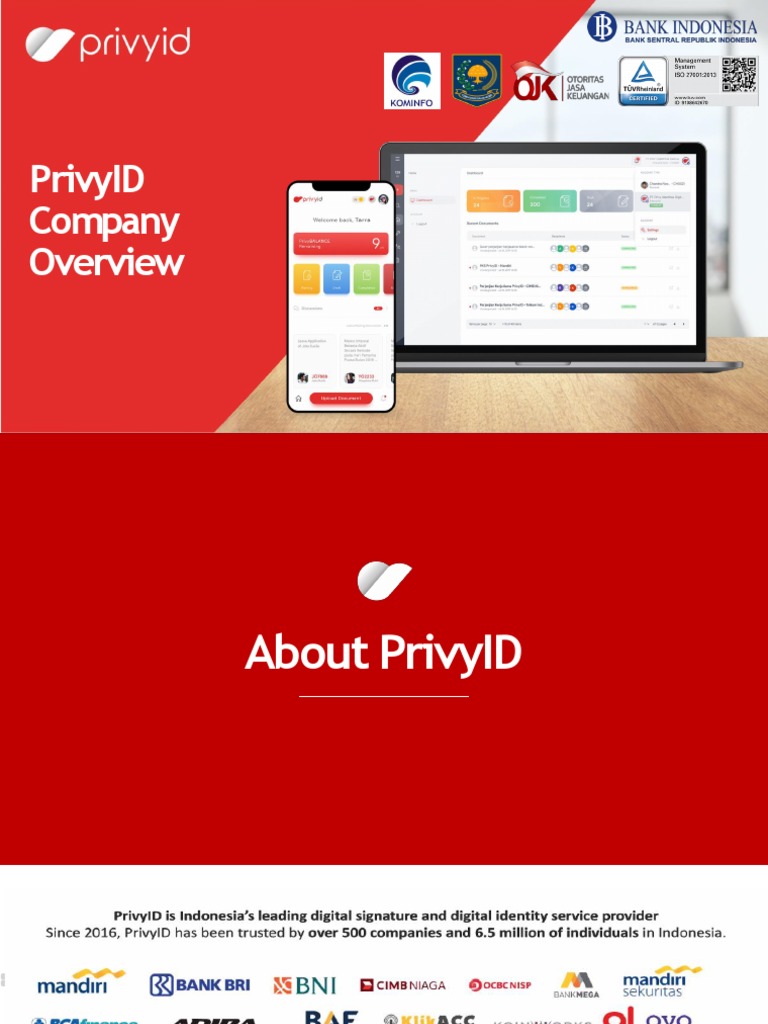 PrivyID - Company Overview 2020 PDF | PDF | Public Key Cryptography ...