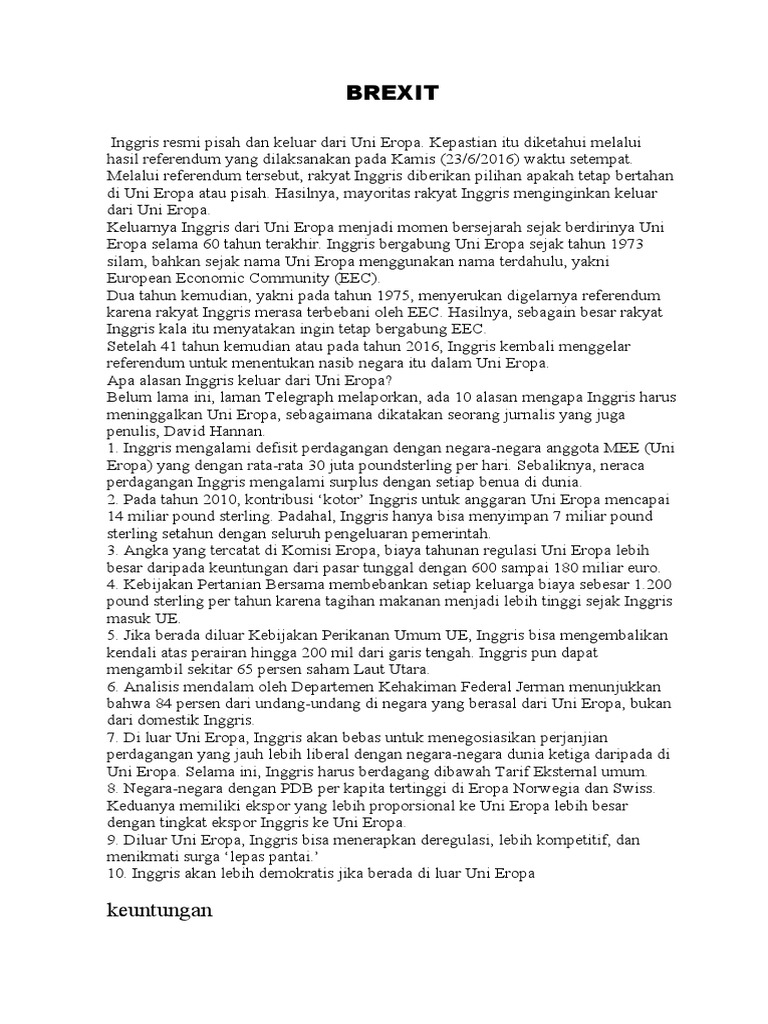 BREXIT | PDF