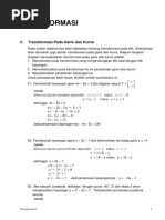 Transformasi Geometri Kelas Xi | PDF