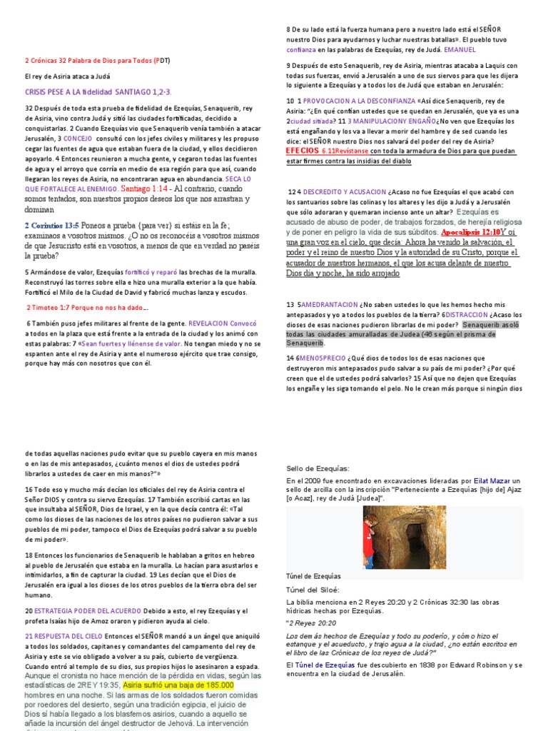 Senaquerib Destruido | PDF | Biblia | Religión y creencia