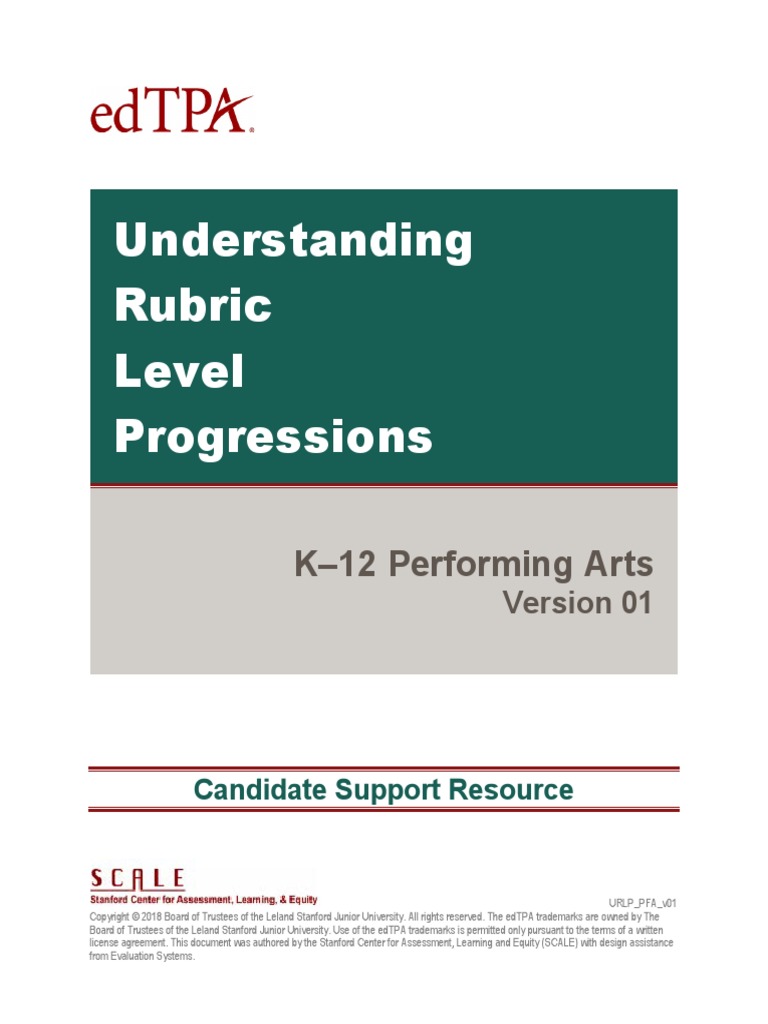 Rubric Edtpa | PDF | Rubric (Academic) | Individualized Education Program