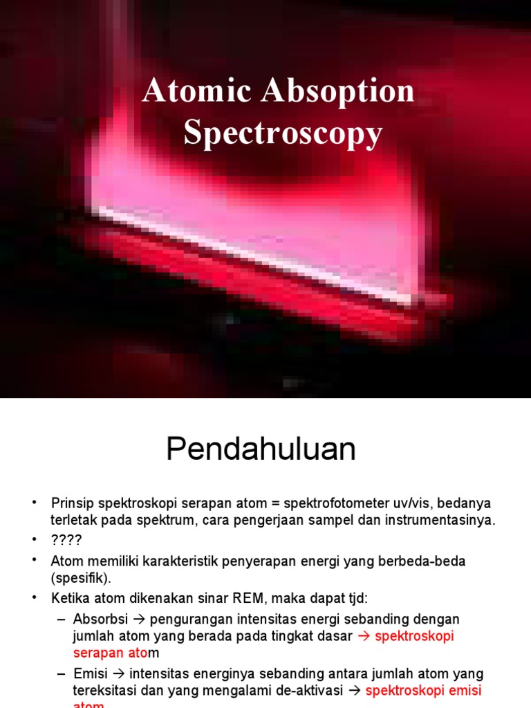 Aas - 1 | PDF | Emission Spectrum | Atomic Absorption Spectroscopy