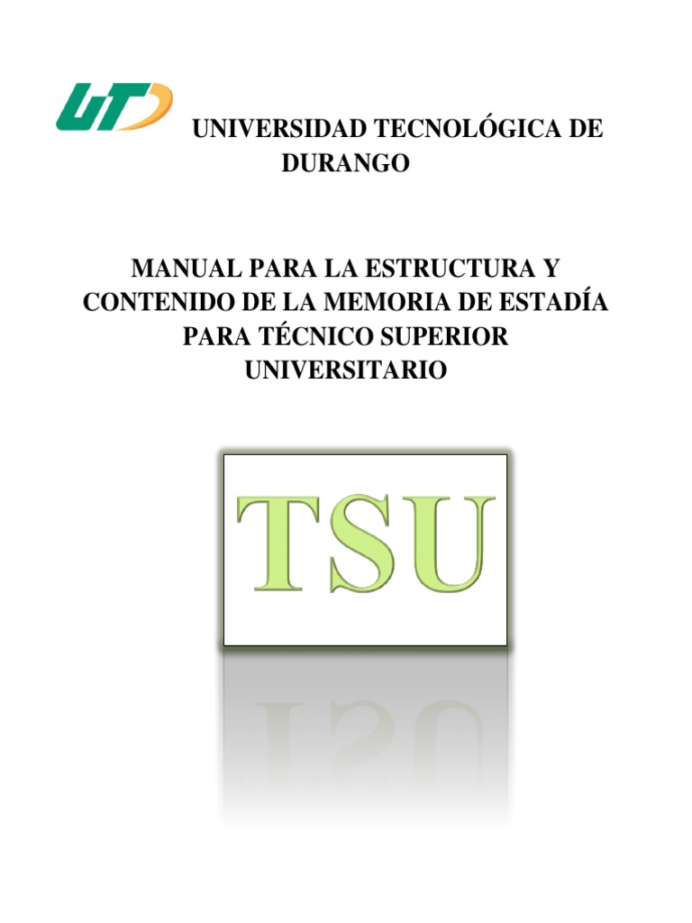 ManualEstadia TSU | PDF | Plagio | Redes