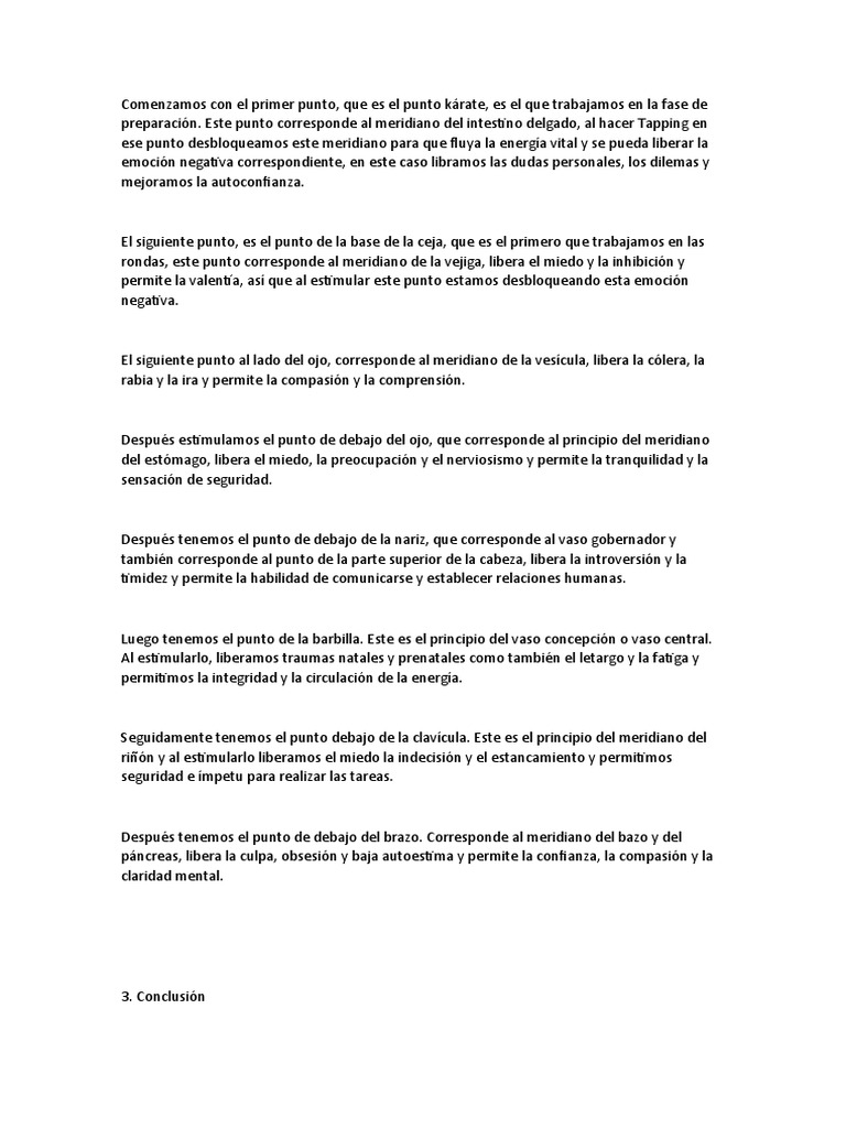 Guía de Puntos para EFT Tapping | PDF | Conceptos psicologicos