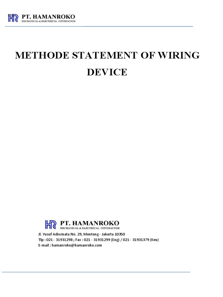 Wiring Device Installation Methodology | PDF | Ac Power Plugs And ...
