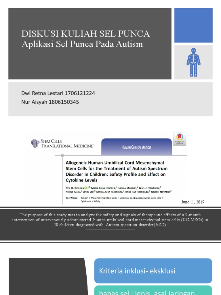 Diskusi Sel Punca - Aplikasi Pada Autism | PDF | Autism Spectrum ...