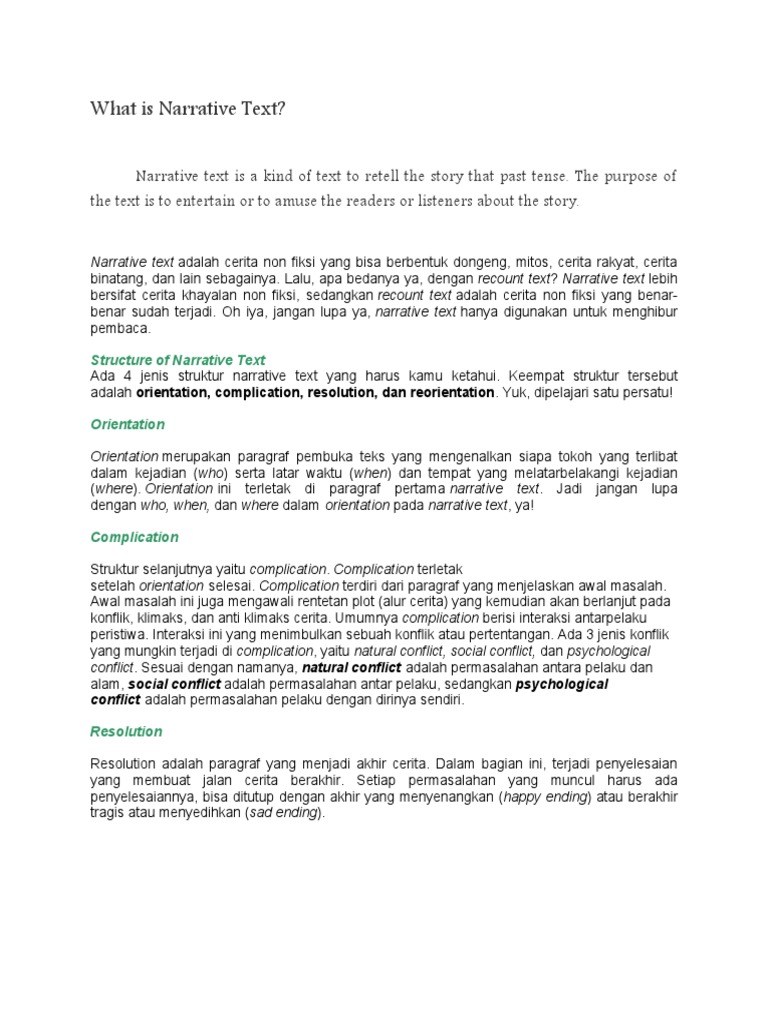 What Is Narrative Text | PDF