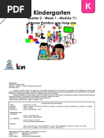 Q1 W7 Kindergarten Worksheets Filipino | PDF
