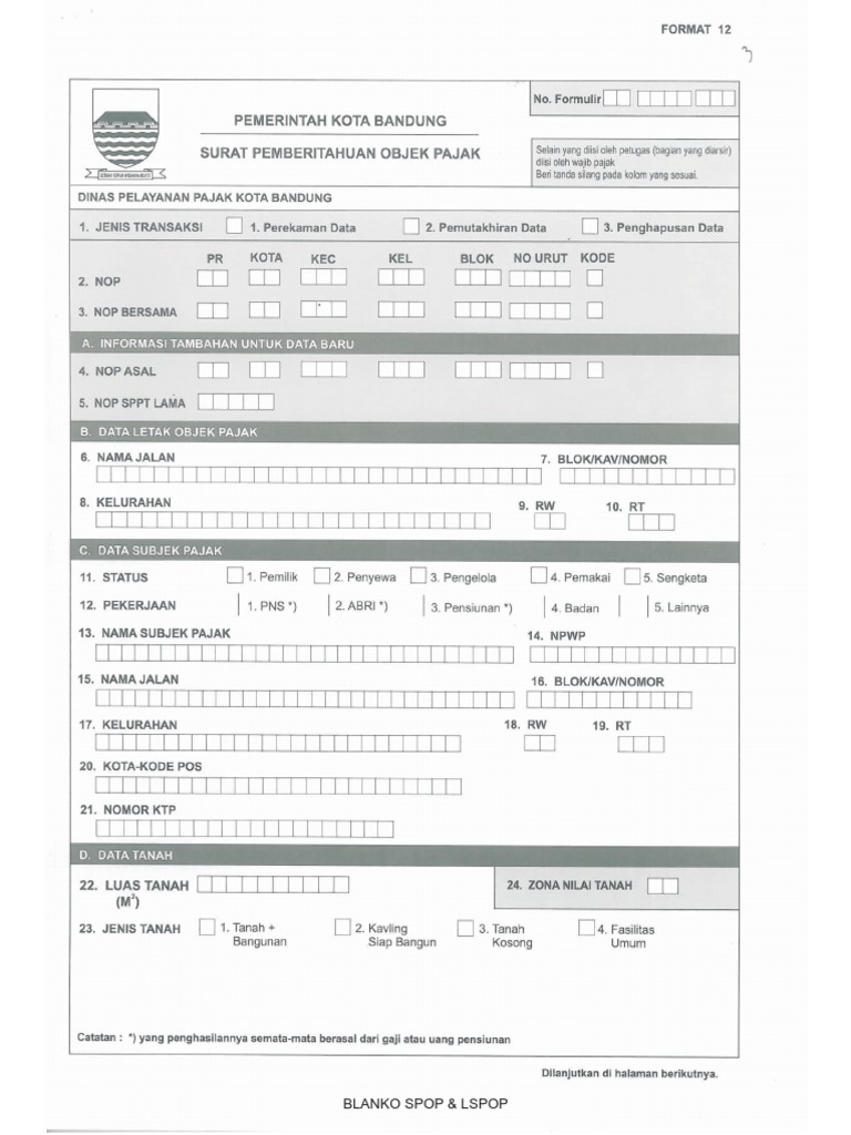 Blanko Spop & Lspop PDF | PDF