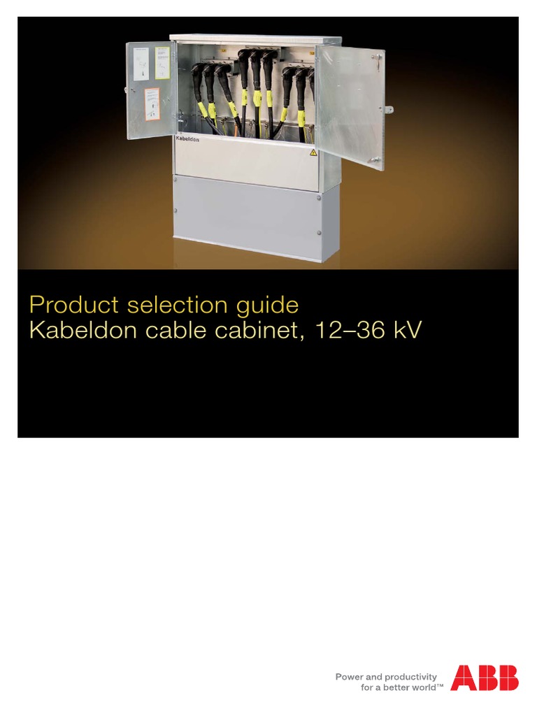Product Selection Guide: Kabeldon Cable Cabinet, 12-36 KV | PDF ...