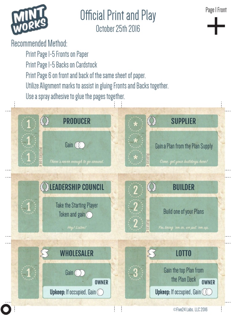 Mint Works Full PNP | PDF | Adhesive | Leisure