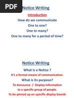 Notice Writing For Class 7 | PDF
