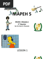 Creating Rhythmic Patterns Mapeh 6 | PDF | Rhythm | Music Theory