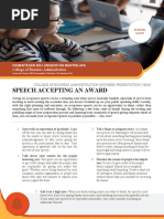 Award Ceremony Speech - 11+ Examples, Format, Sample Examples | PDF ...