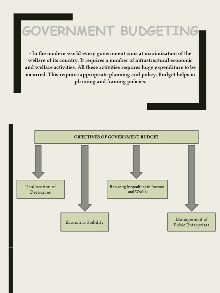 Importance of Government Budgeting | PDF | Budget | Policy